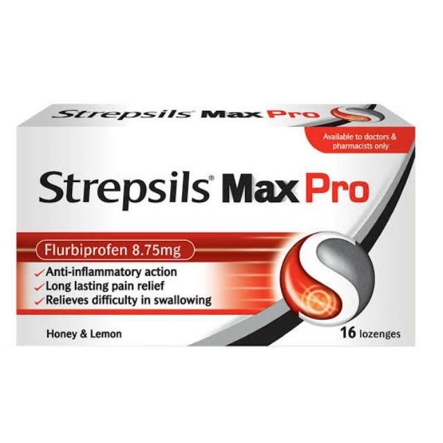 STREPSILS MAX PRO 16s Lozenges soothing relief for sore throat, Food ...