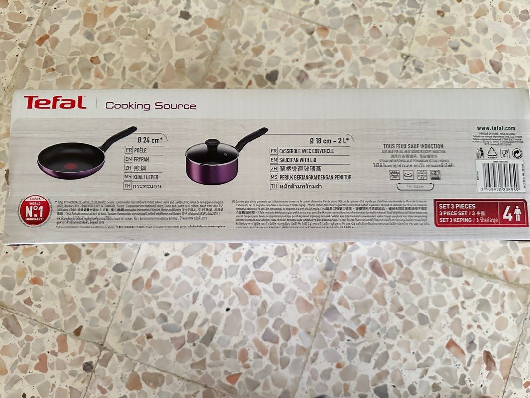 Tefal Cooking Source 3pcs Set, TV & Home Appliances, Kitchen Appliances ...