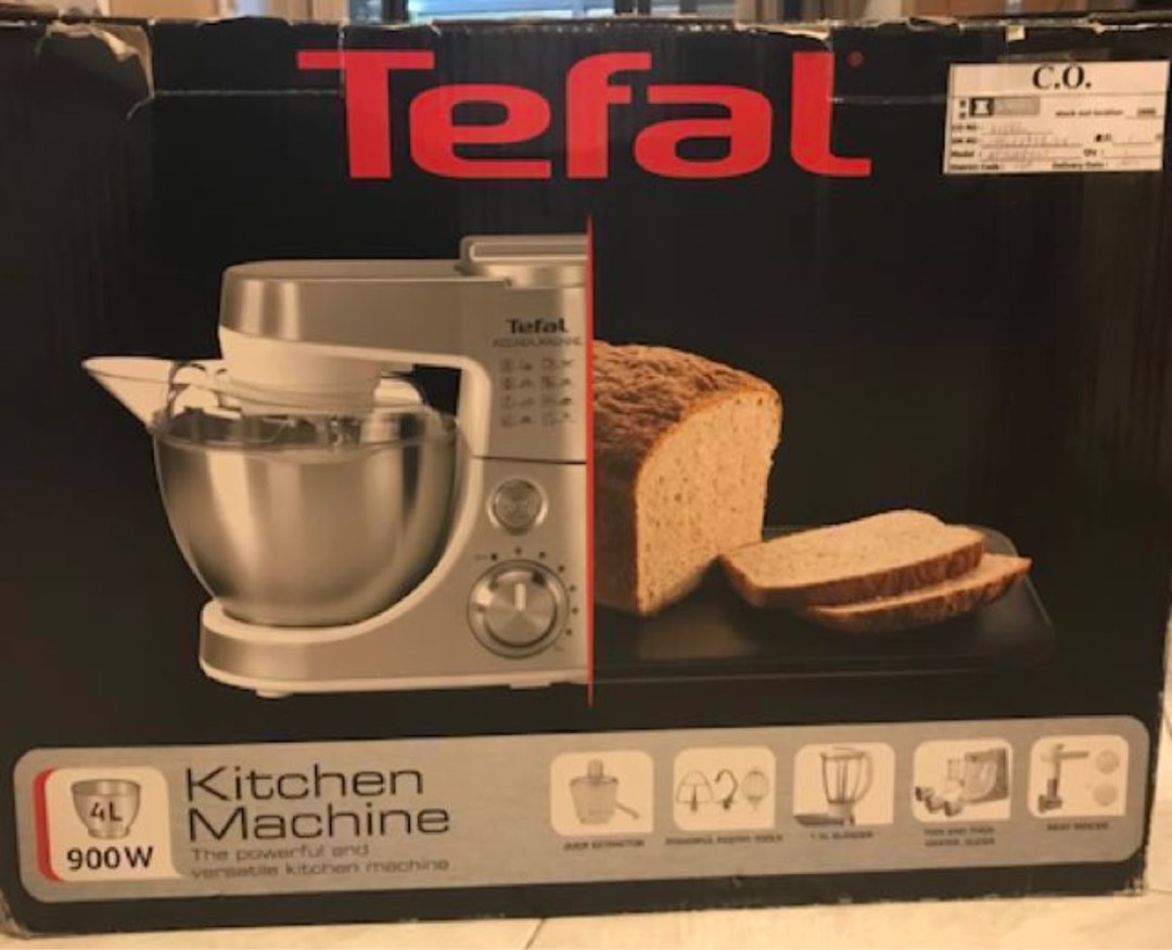 Tefal kitchen machine廚房食物處理器, 家庭電器, 廚房電器, 麵包機 - Carousell
