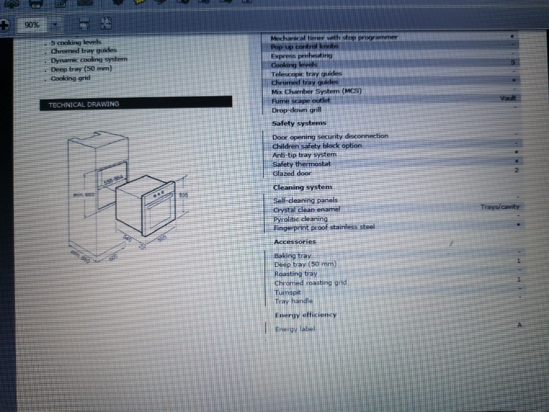 Teka Oven built in (Germany), TV & Home Appliances, Kitchen Appliances ...