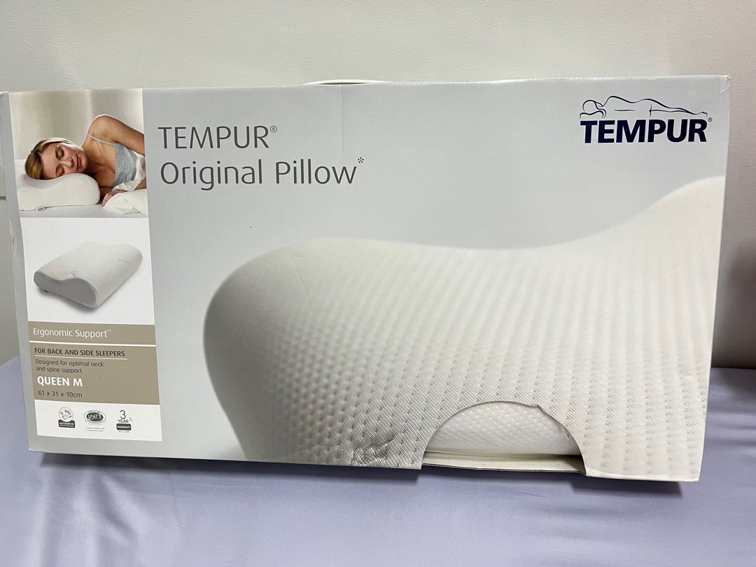 Tempur Original Pillow BNIB, Furniture & Home Living, Bedding & Towels ...