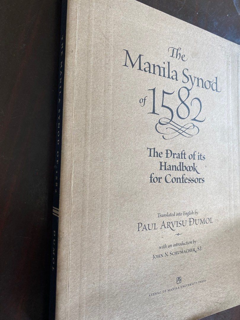 The Manila Synod of 1582: The Draft of Its Handbook for Confessors ...