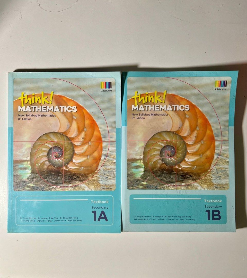 Think! Mathematics New Syllabus 8th Edition 1A & 1B, Hobbies & Toys ...