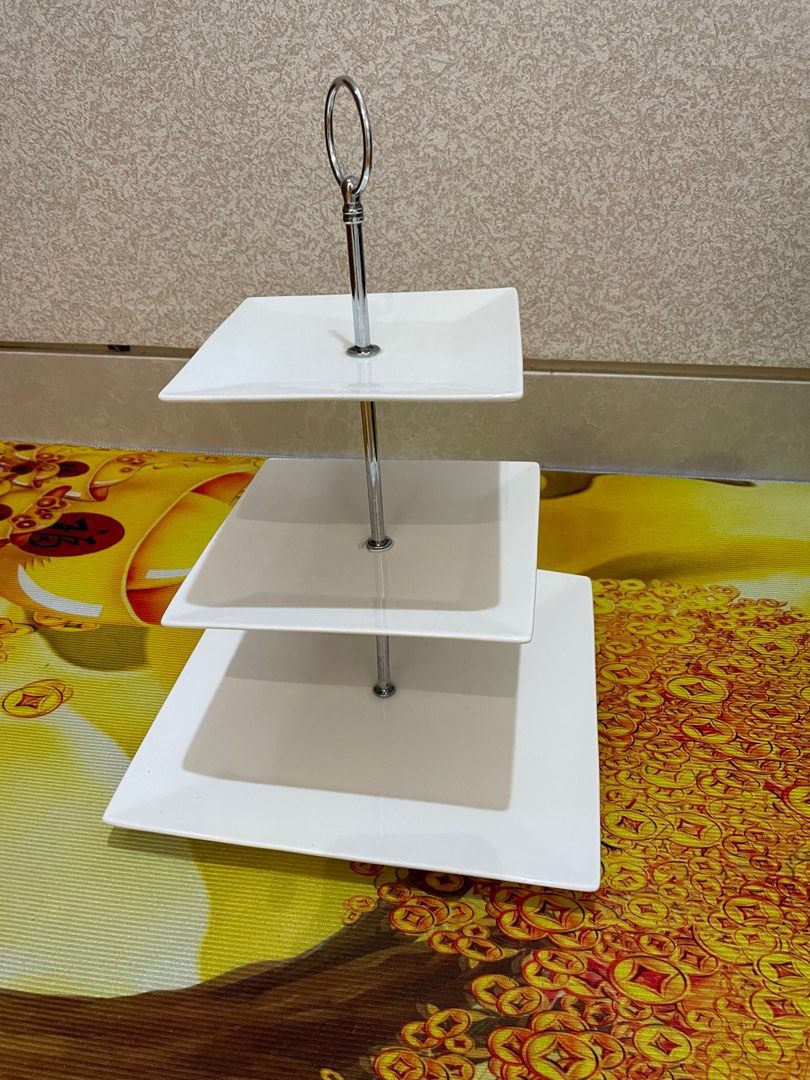 Three layer plate, Furniture & Home Living, Kitchenware & Tableware ...