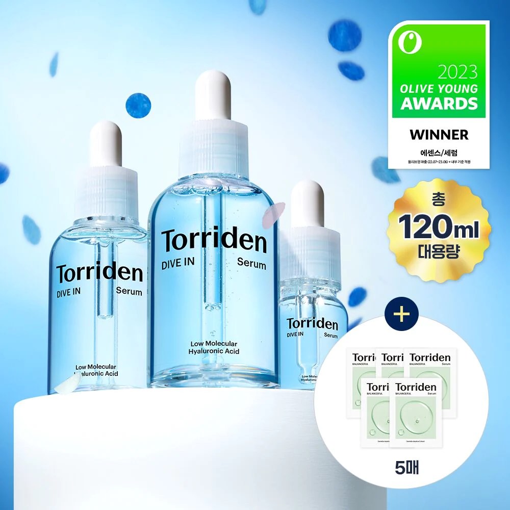 Torriden Dive in Serum (70ml+40ml+10ml) + Balanceful serum (2ml x 5 ...