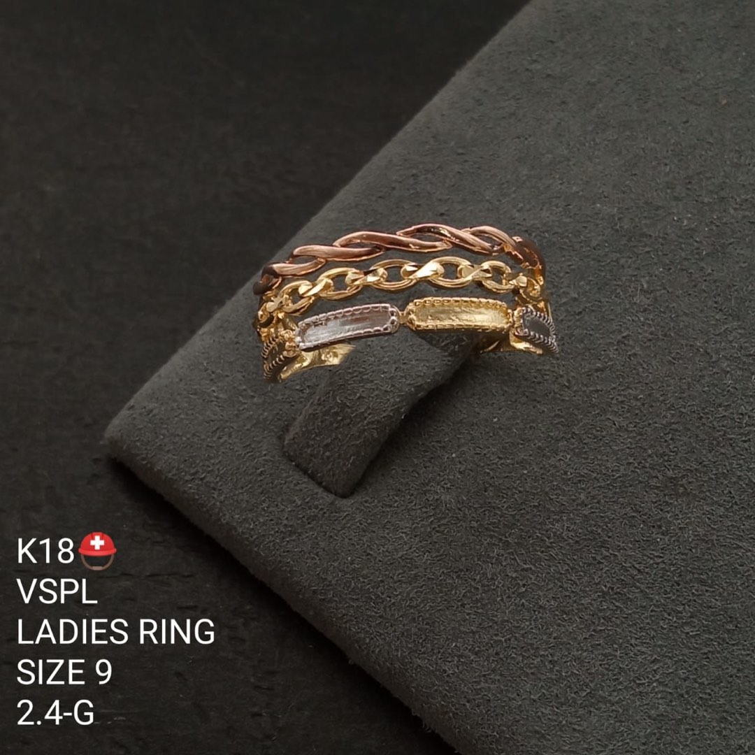Tricolor 3 Layers in 1 Ring, Women's Fashion, Jewelry & Organizers ...