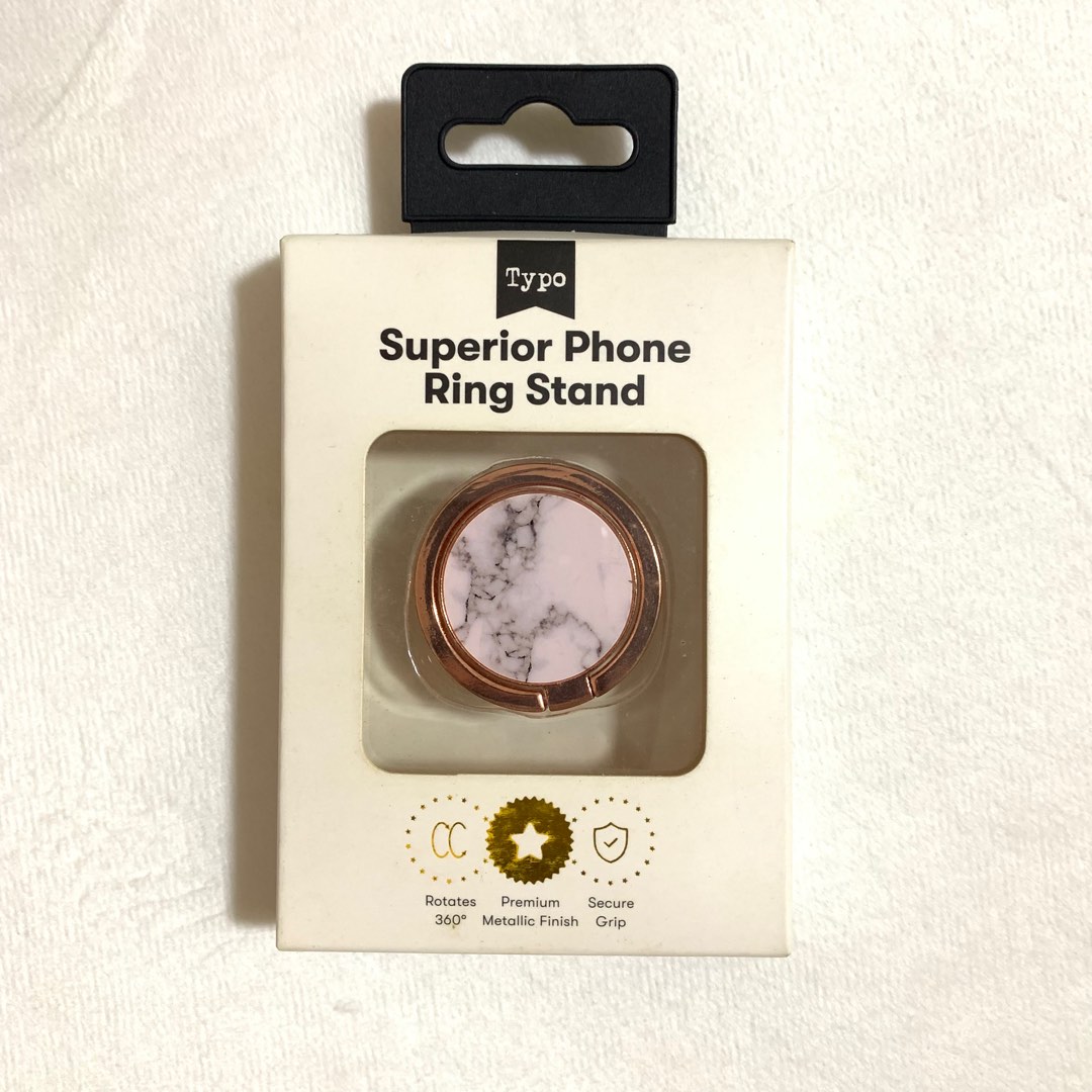 Typo Marble Phone Grip / Ring Stand, Mobile Phones & Gadgets, Mobile ...