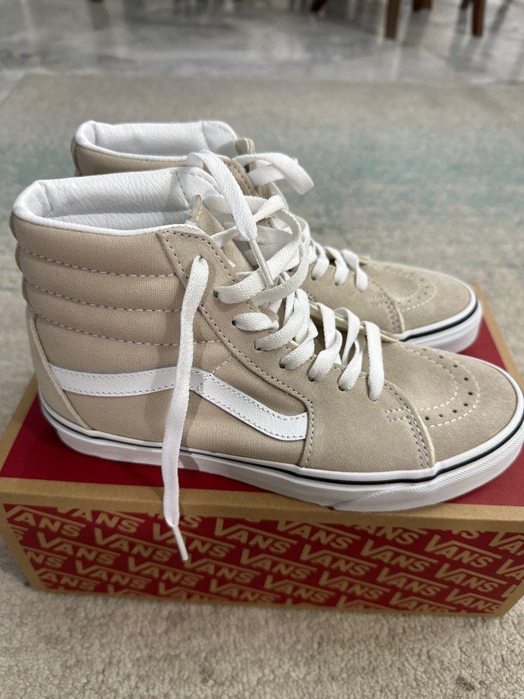 VANS HI CUT (FRENCH OAK), Women's Fashion, Footwear, Sneakers on Carousell