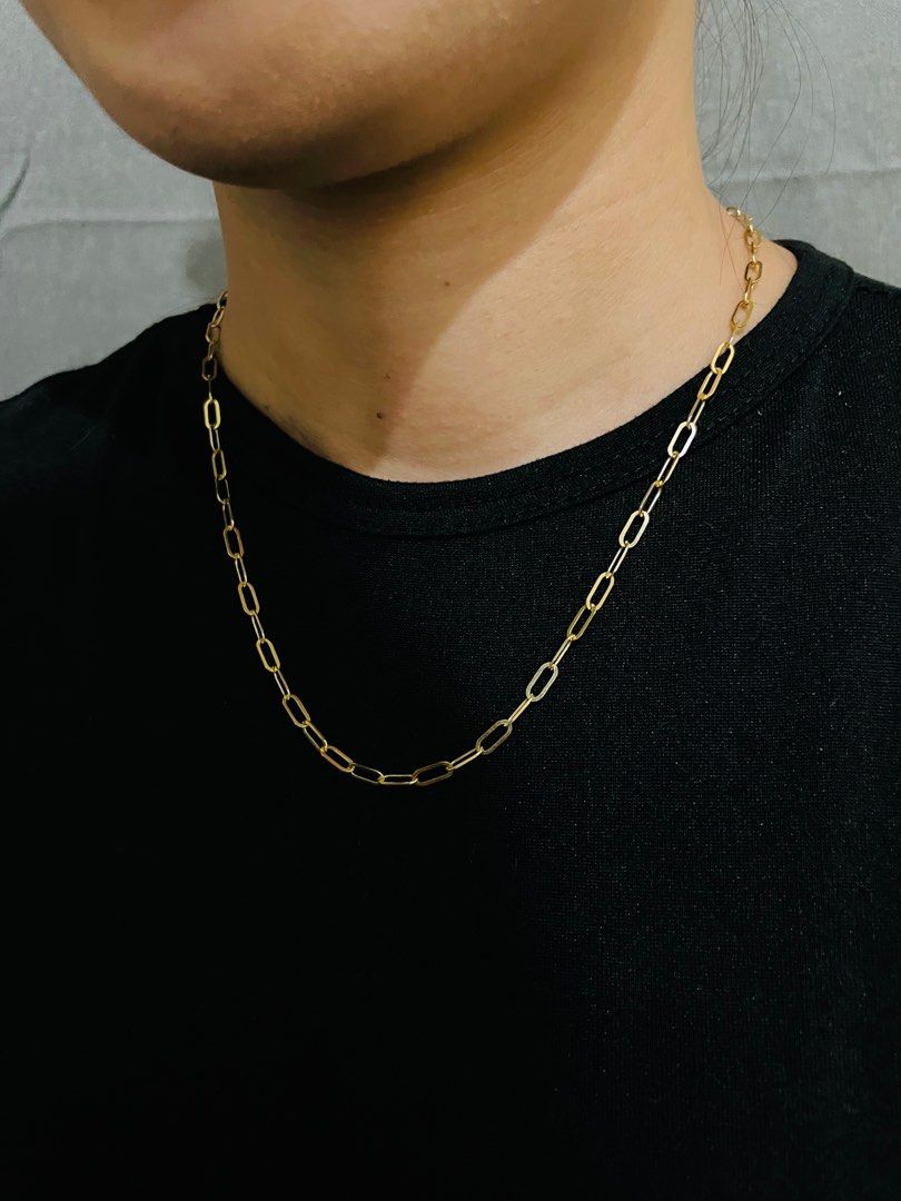 VCA Stone w/ Paper Clip Chain Necklace, Women's Fashion, Jewelry ...