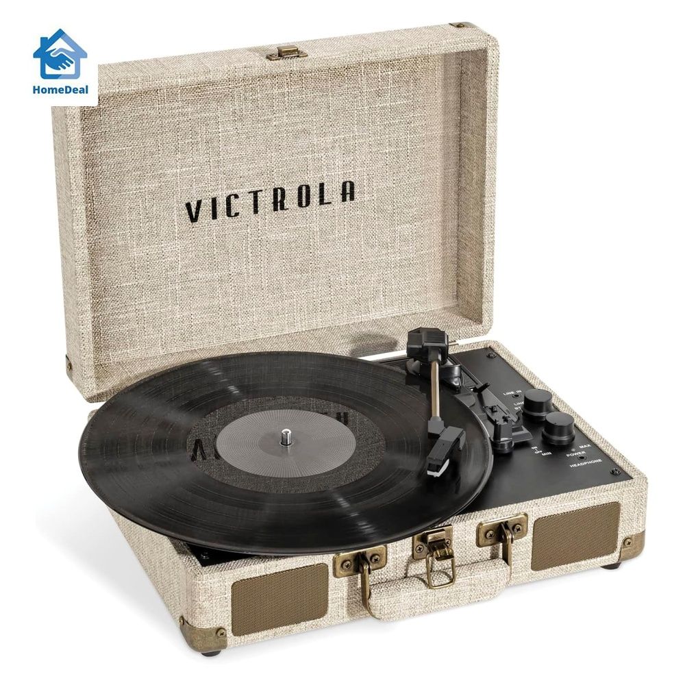 Victrola Journey+ Signature Bluetooth Suitcase Record Player Turntable ...