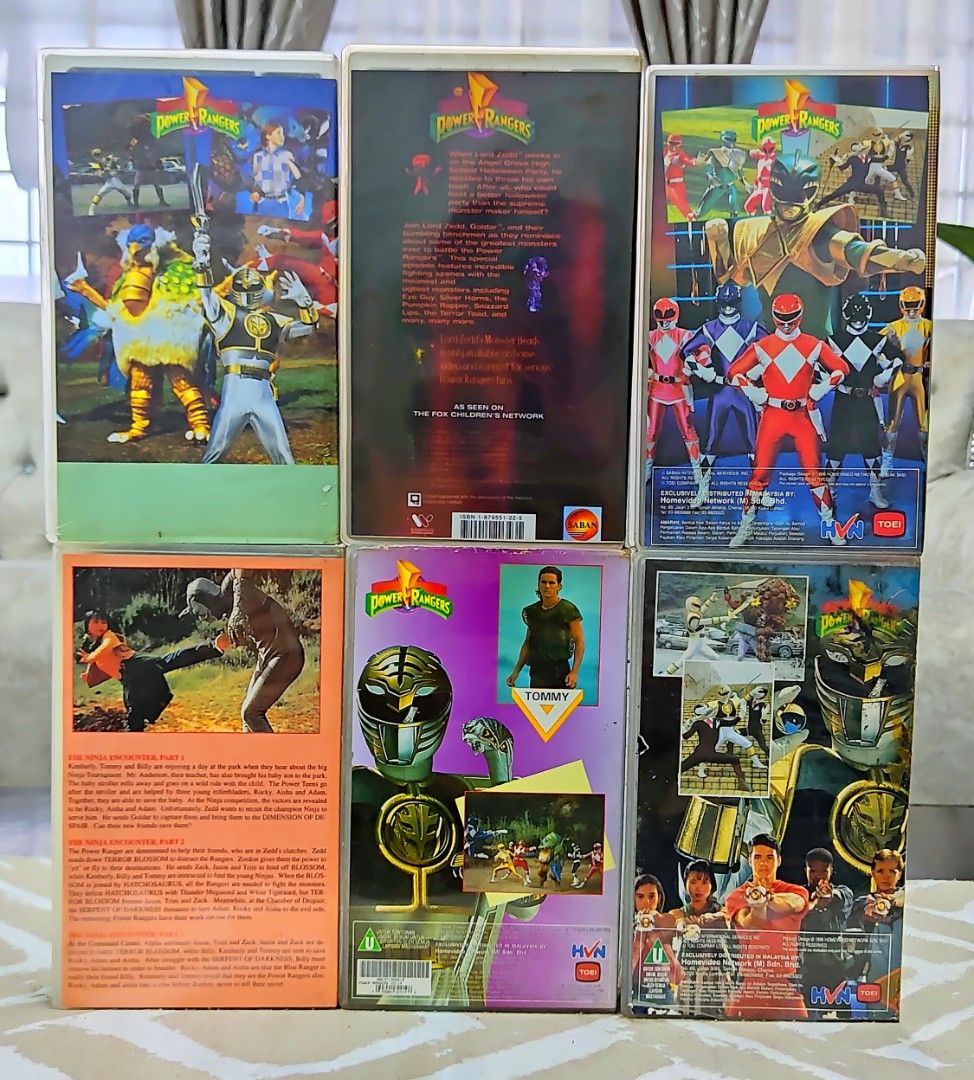 VINTAGE 1993 VHS TAPE POWER RANGER MMPR, Hobbies & Toys, Music & Media ...