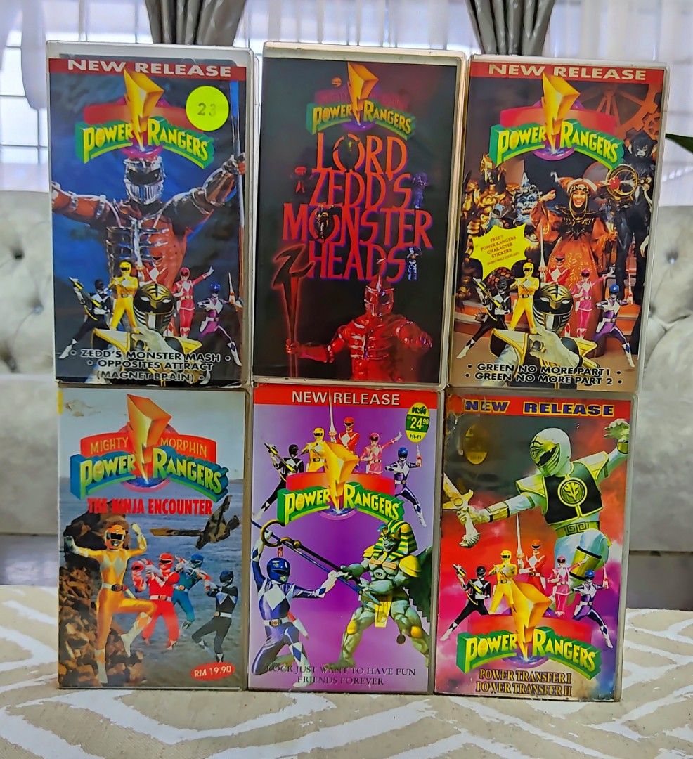 VINTAGE 1993 VHS TAPE POWER RANGER MMPR, Hobbies & Toys, Music & Media ...