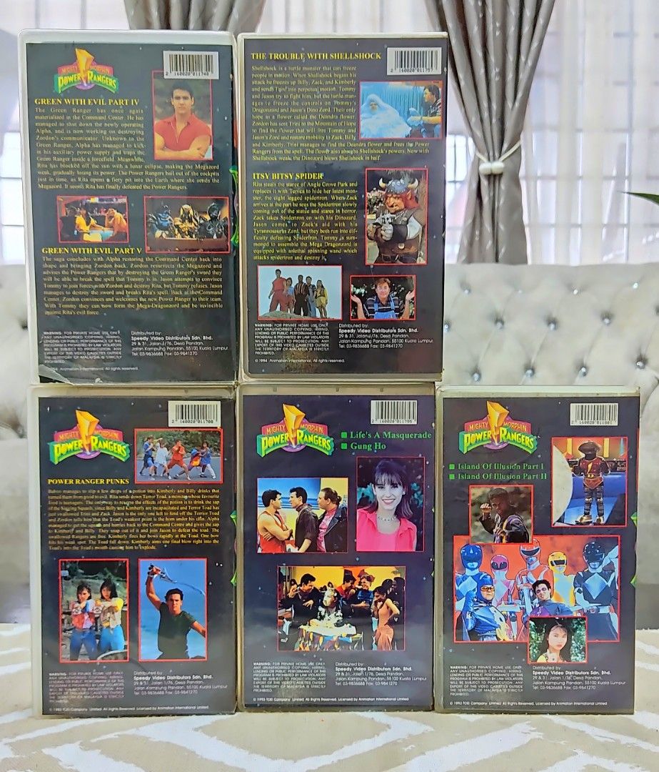 VINTAGE 1993 VHS TAPE POWER RANGER MMPR, Hobbies & Toys, Music & Media ...