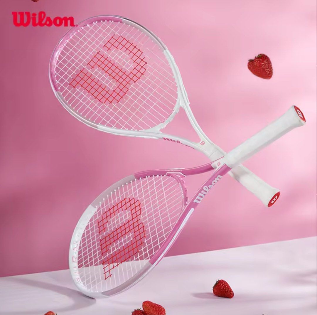 Wilson Tennis Racket Pink Beginner BURN PINK 113, Sports Equipment ...