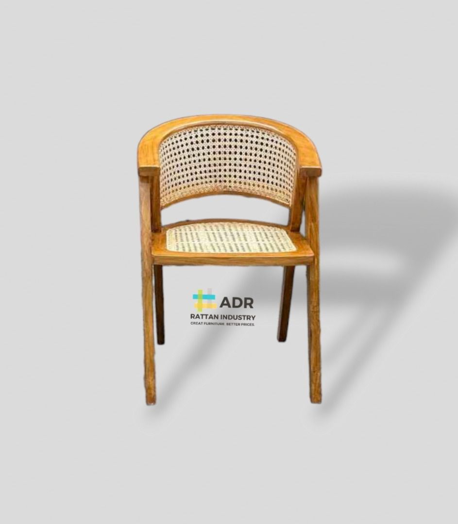 WOODEN CHAIR WITH RATTAN, Furniture & Home Living, Furniture, Chairs on ...
