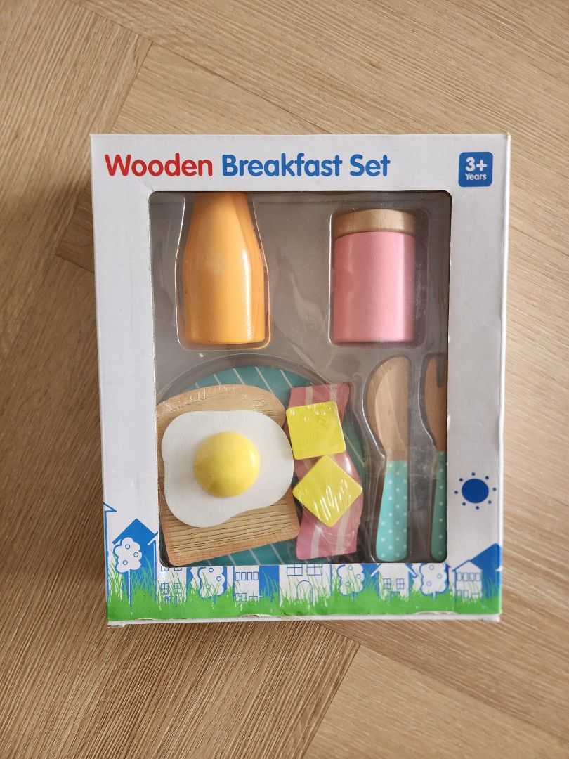 Wooden Playset Breakfast, Hobbies & Toys, Toys & Games on Carousell
