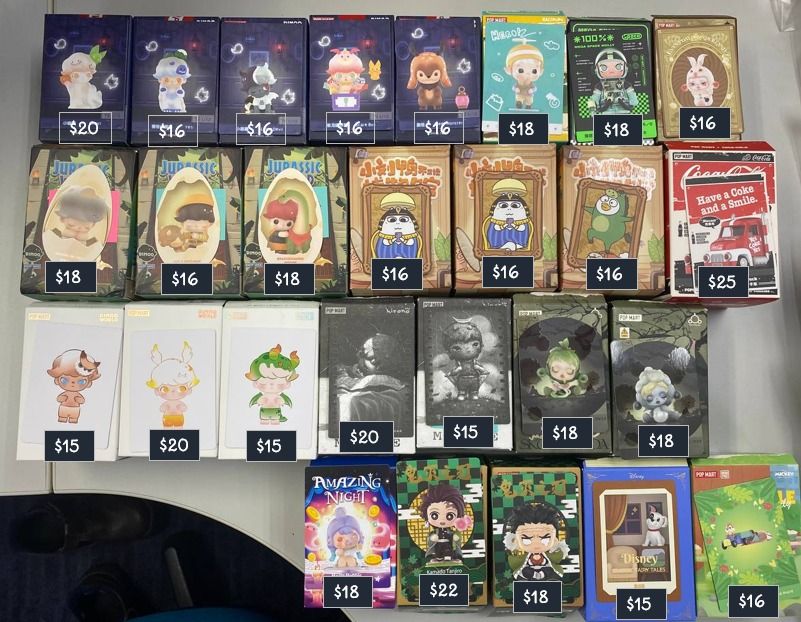 WTS - Dimoo/Hirono/Skullpanda/Molly/Hacipupu/Demon Slayer/Duckyo/Minico ...