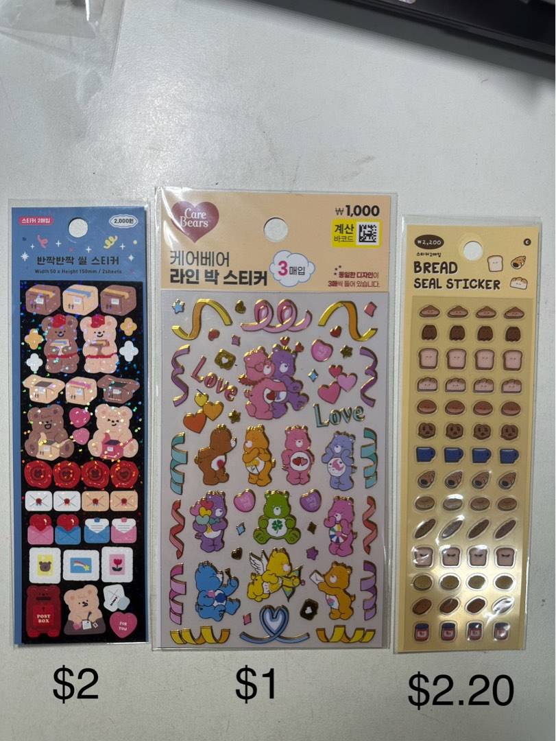 wts korean stickers daiso artbox, Hobbies & Toys, Stationery & Craft ...