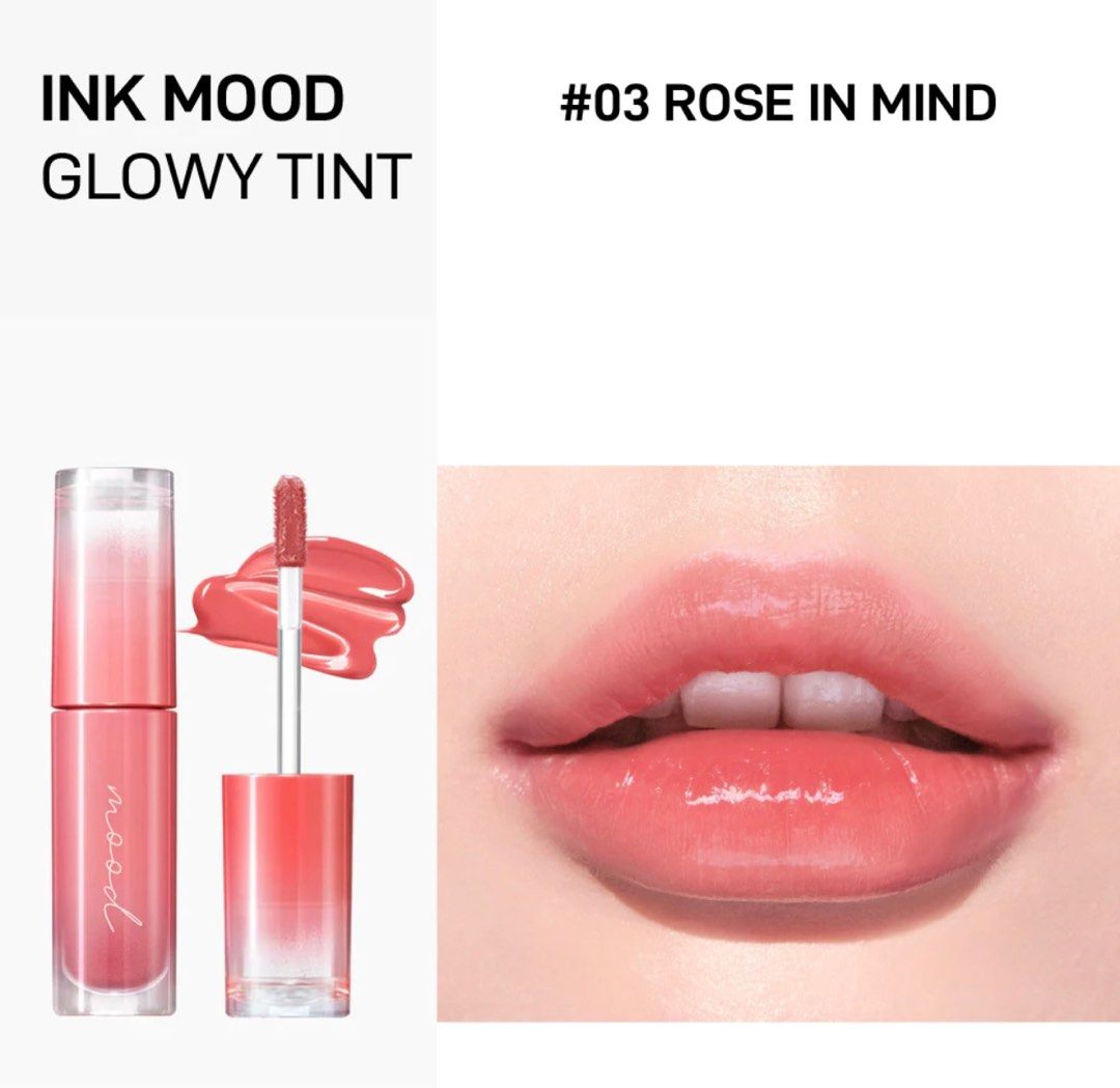 wts peripera ink mood glowy tint number 03 rose in mind, Beauty ...