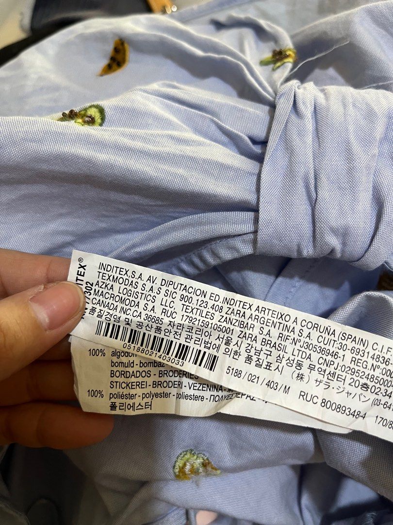 ZARA EMBROIDERED FRUIT TOP, Women's Fashion, Tops, Blouses on Carousell