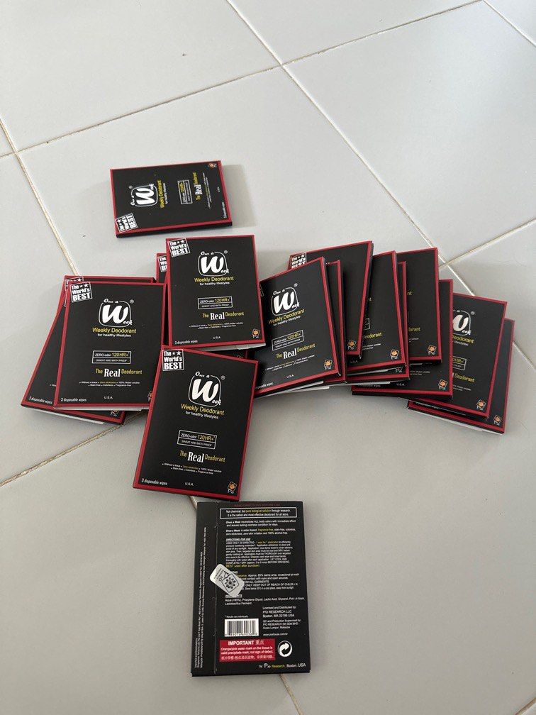18 packs of The Real Deodorant (Once a week weekly deodorant), Beauty ...