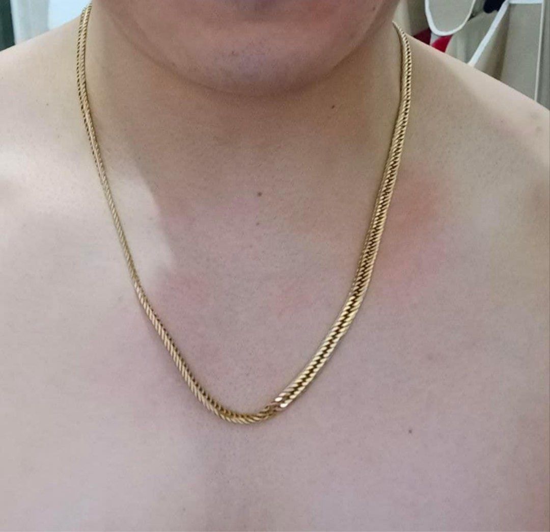 18k Japan Gold Necklace 10 Cut, Women's Fashion, Jewelry & Organizers ...
