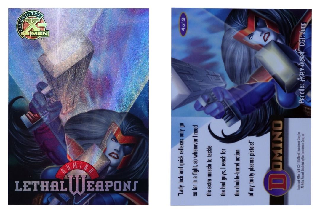 1995 Fleer Ultra X-Men All Chromium Lethal Weapons Card @90 1995 Fleer ...