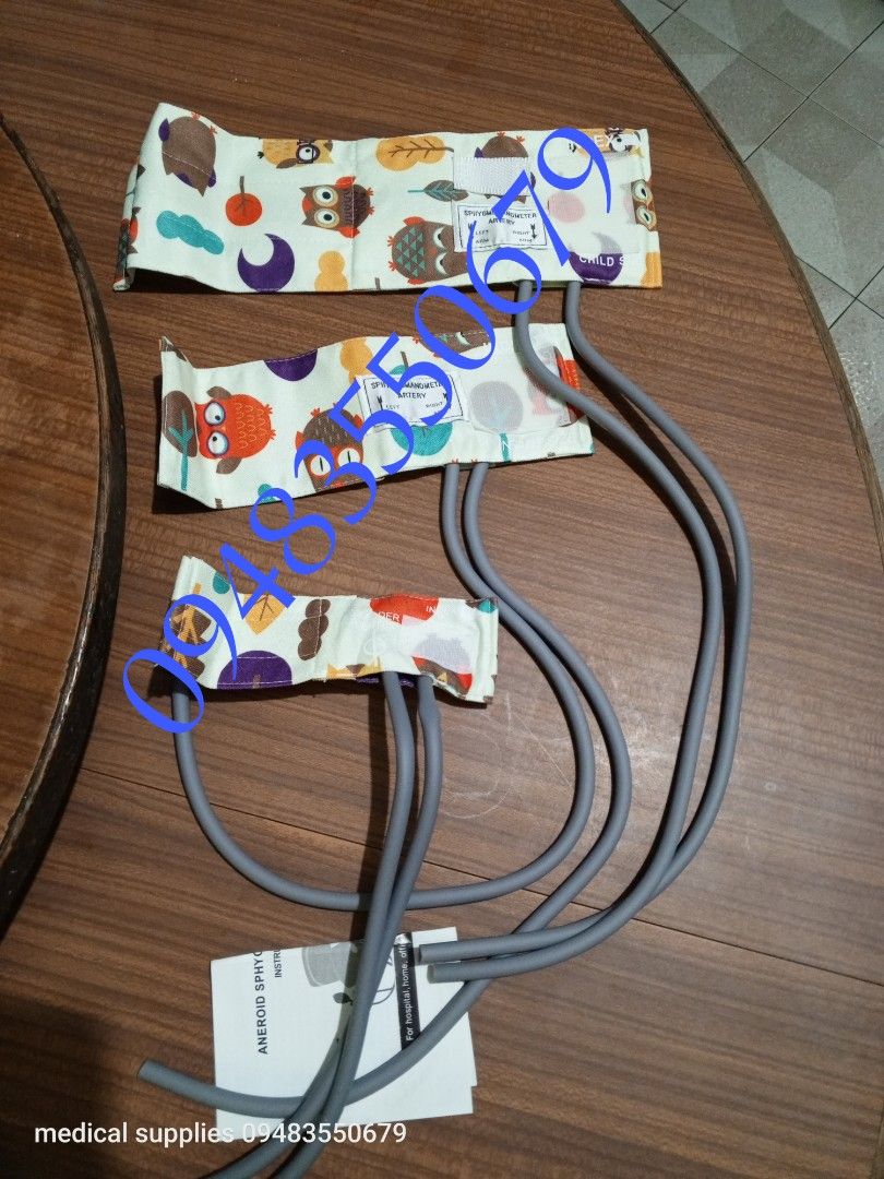 3 CUFFS ANEROID SPHYGMOMANOMETER PEDIA HIGH QUALITY, Health & Nutrition ...