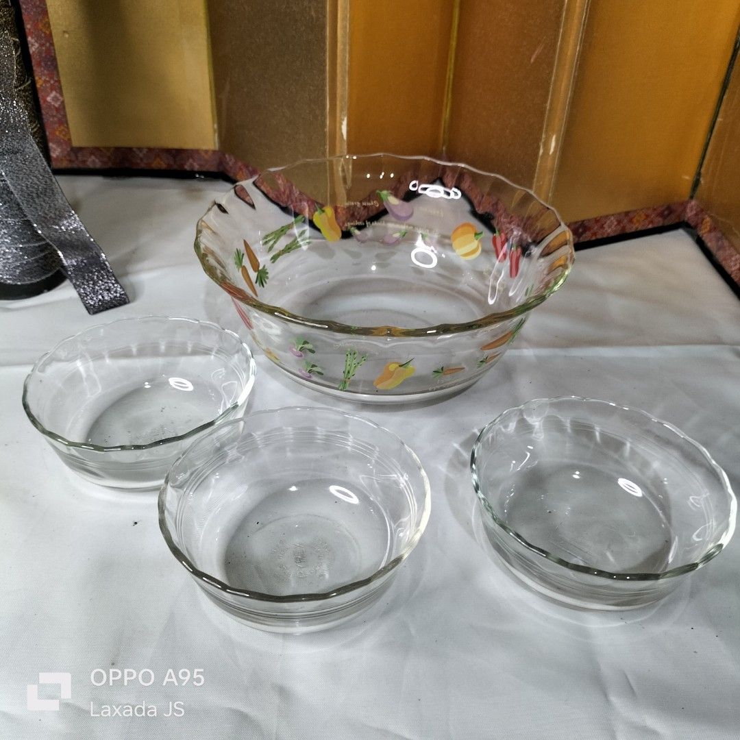 4's IWAKI PYREX CRYSTAL WARES, Furniture & Home Living, Kitchenware ...