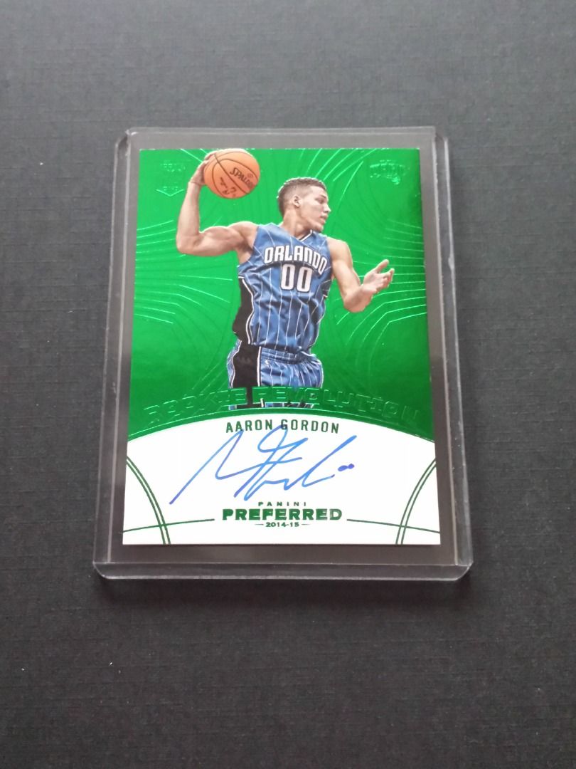 限量5張 Aaron Gordon NBA 籃球新人簽名卡 Preferred Rookie Autograph card, 興趣及遊戲 ...