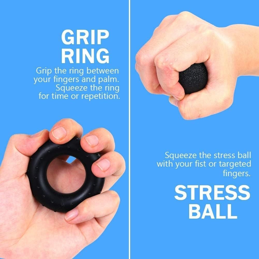 5 Pack Hand Grip Strengthener Trainer Kit - Hand Strengthener & Grip ...