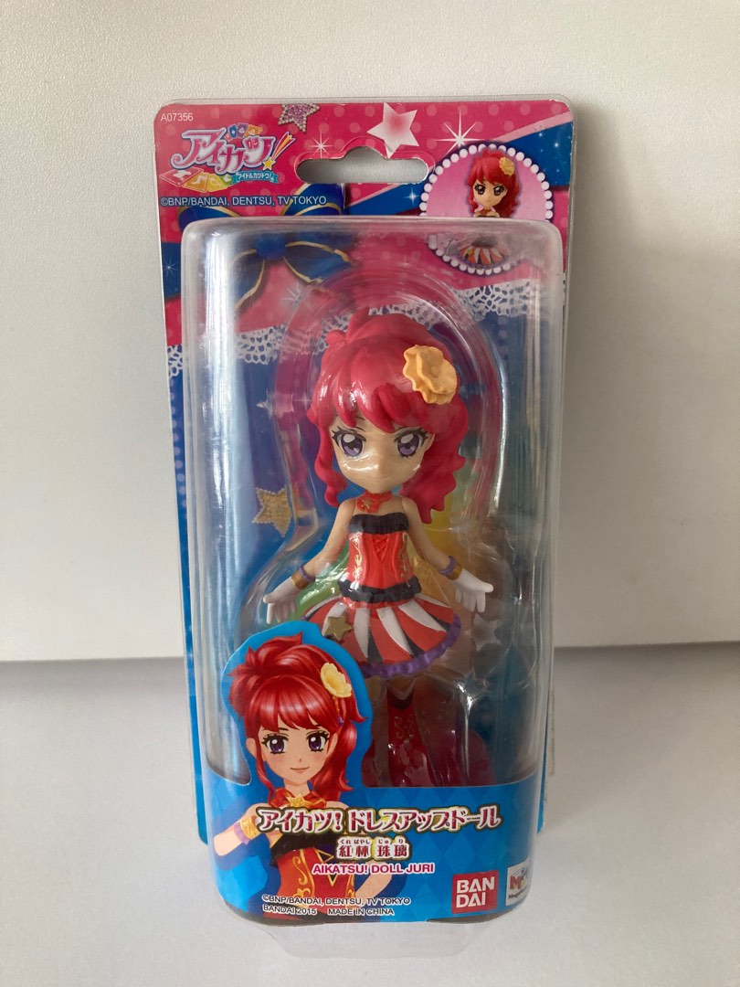 全新 星夢學園 紅林珠璃 模型公仔 figure Bandai Aikatsu Doll Juri 卡通, 興趣及遊戲, 玩具 & 遊戲類 ...