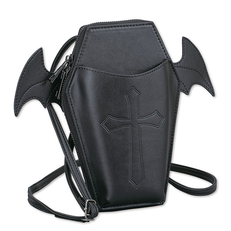 [預訂] 日版 Mini 單帶背包 地雷系 Punk 椎名光 黑色 惡魔翼 Avail 十字架, 女裝, 手袋及銀包, 單肩包 - Carousell