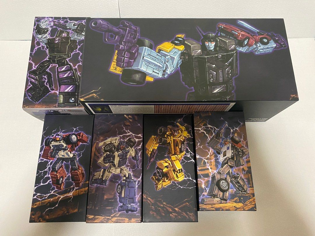 中古品 X-transbots X社 MX Monolith 變形金剛 Transformers Stunticons Menasor 合體 ...