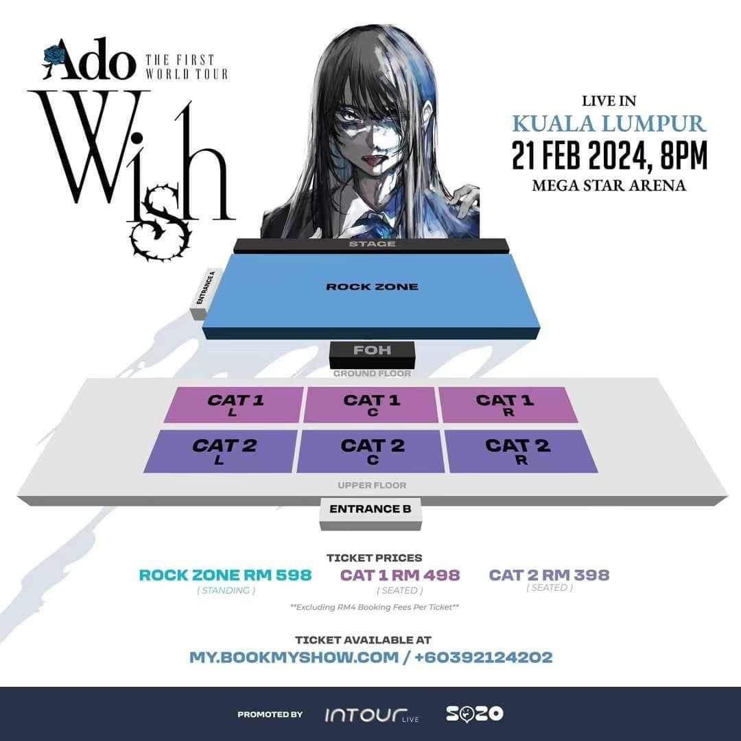 Ado concert malaysia, Tickets & Vouchers, Event Tickets on Carousell