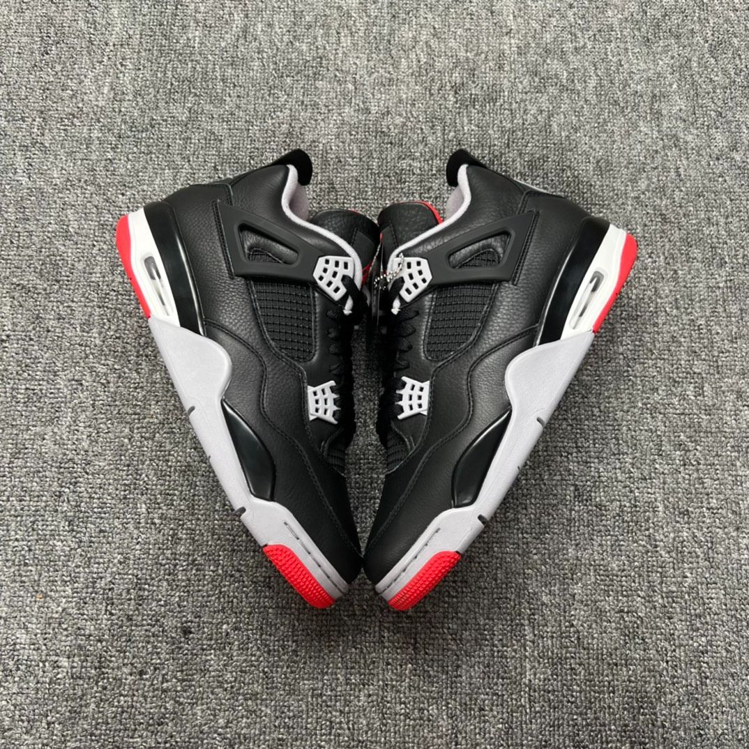 Air Jordan 4 Bred Reimagined 2024, Men's Fashion, Footwear, Sneakers on ...