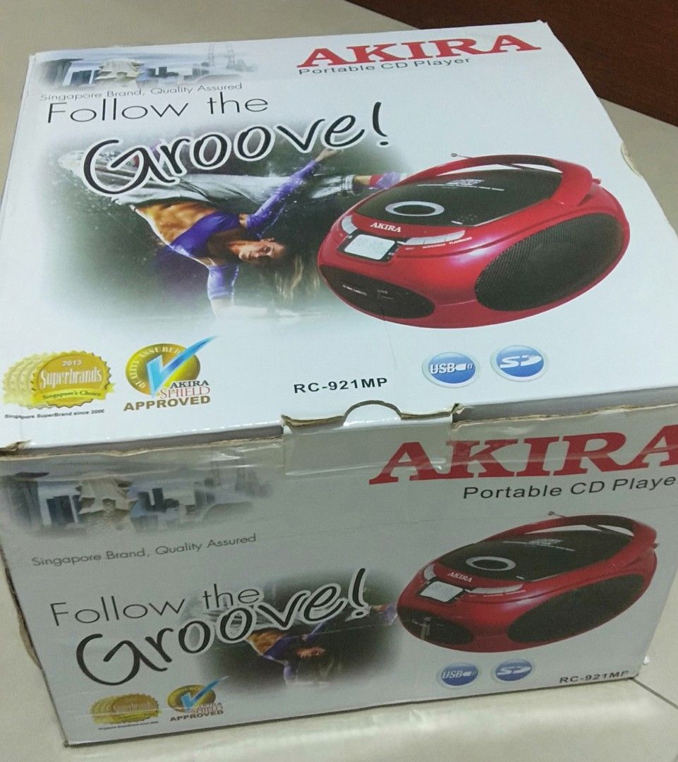 Akira Portable CD/MP3 Boombox RC-921MP, Audio, Portable Music Players ...