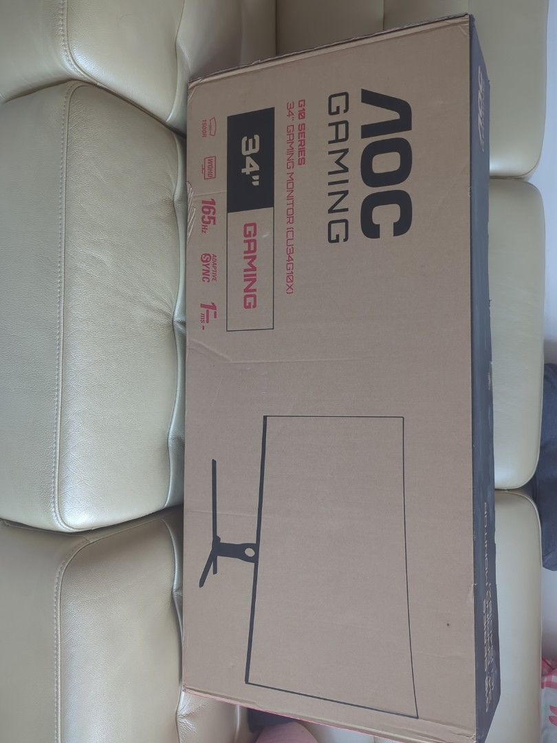 AOC 34"gaming monitor (cu34g10x), Computers & Tech, Parts & Accessories ...