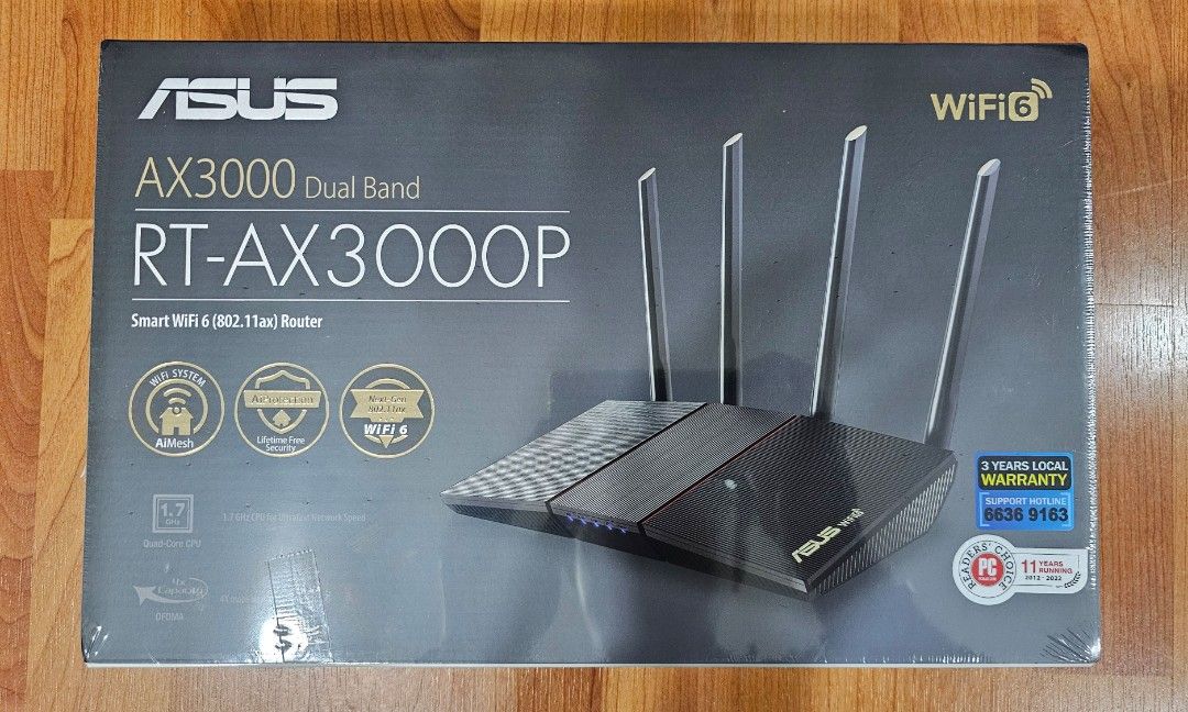 ASUS RT-AX3000P Wifi 6 Router, Computers & Tech, Parts & Accessories ...