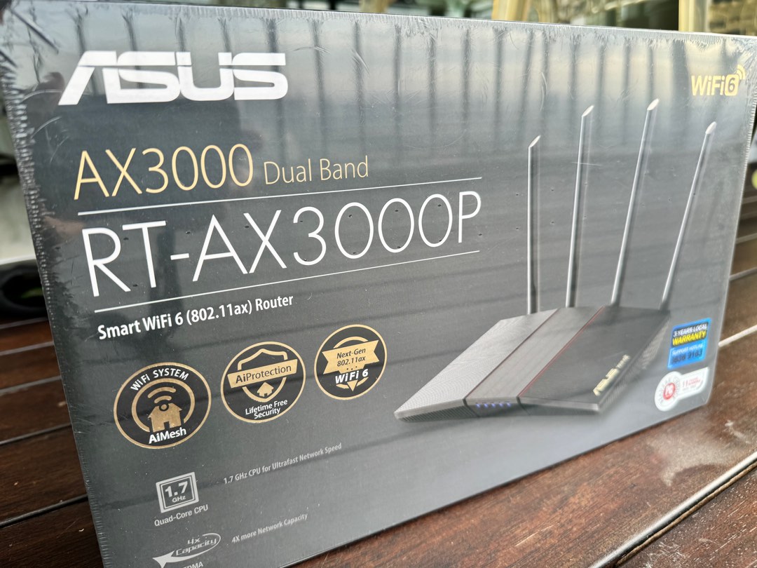 Asus Wifi 6 Routers RT-AX3000P (brand new), Computers & Tech, Parts ...