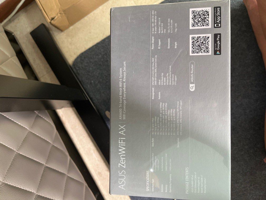 Asus Zenwifi AX XT8 AX6600 Tri band Mesh Wifi 6 Routers, Computers ...