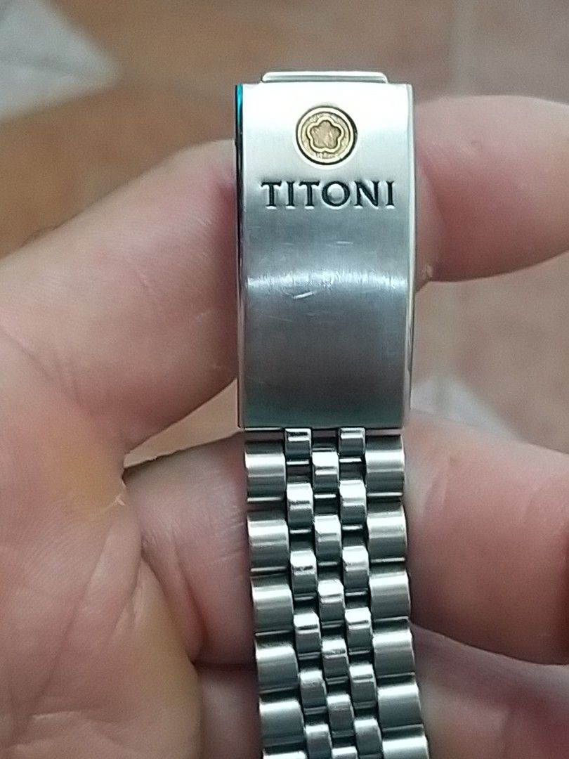 Authentic Full set Titoni Cosmo King Automatic silver with Old school ...