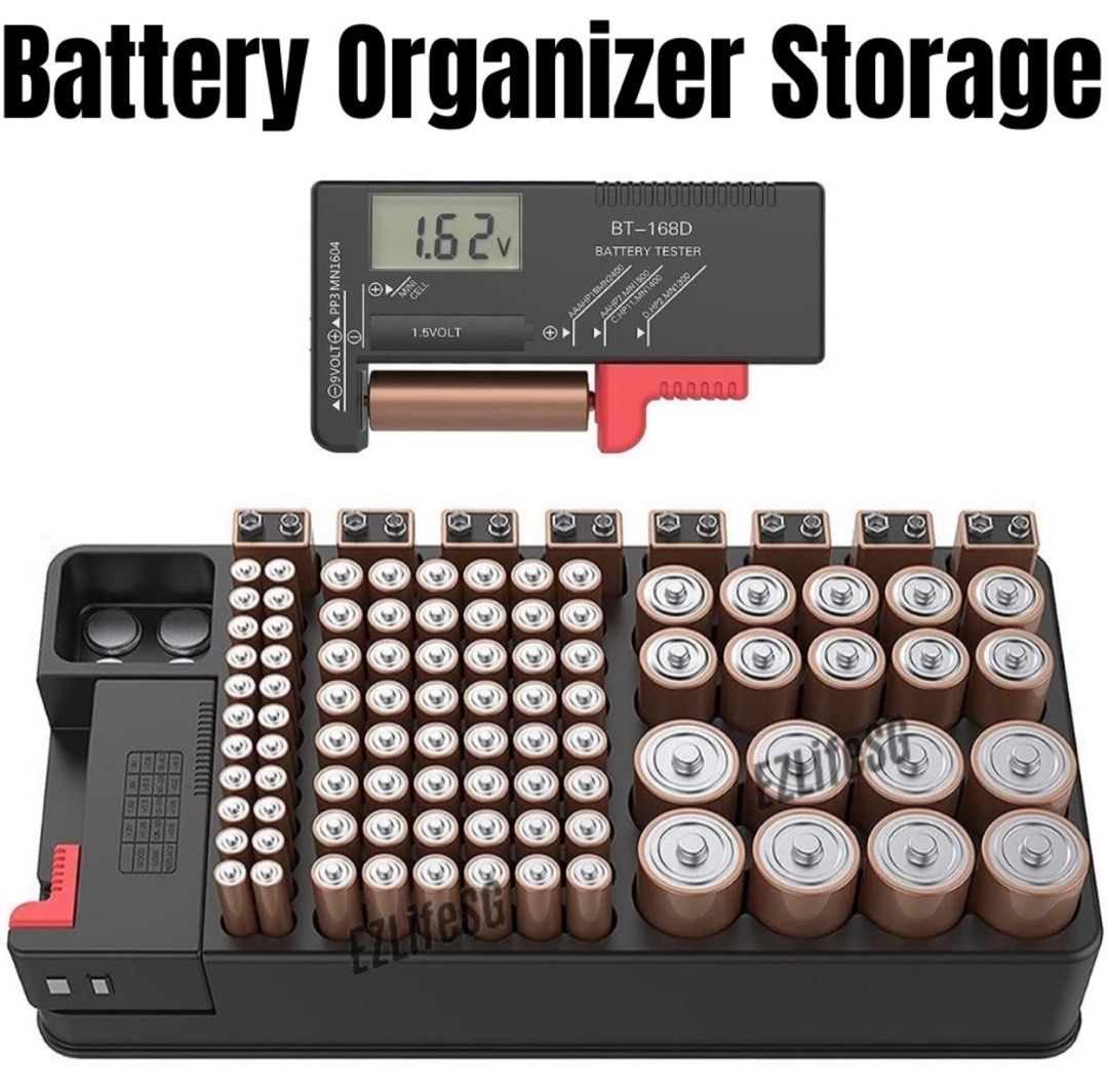 Battery Storage Organiser, Computers & Tech, Parts & Accessories, Other ...