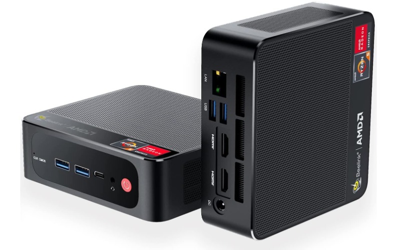 Beelink SER Mini PC, AMD Ryzen 5 5560U(up to 4.0GHz) 6C/12T, Mini ...