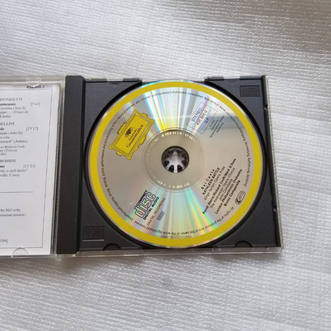 Bel Canto Battle sings Italian Opera Arias (Battle, DG德國版), 興趣及遊戲, 音樂 ...