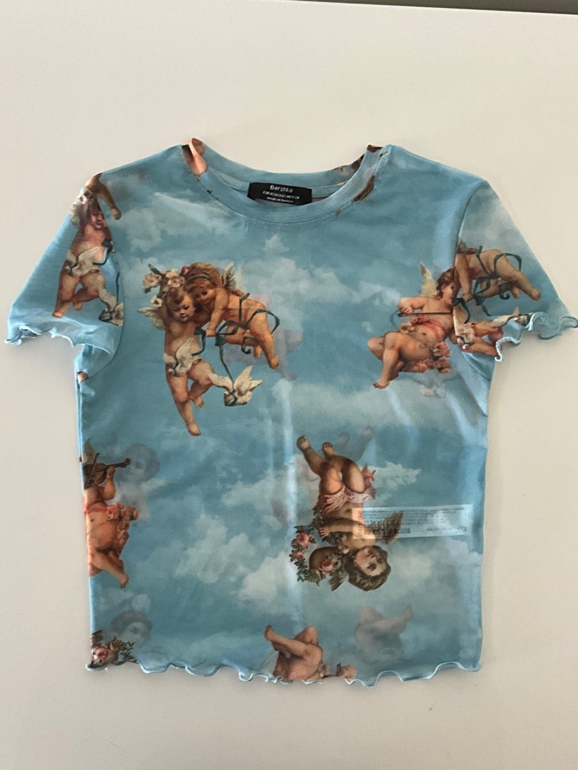 Bershka Mesh Angel Top, Women's Fashion, Tops, Others Tops on Carousell