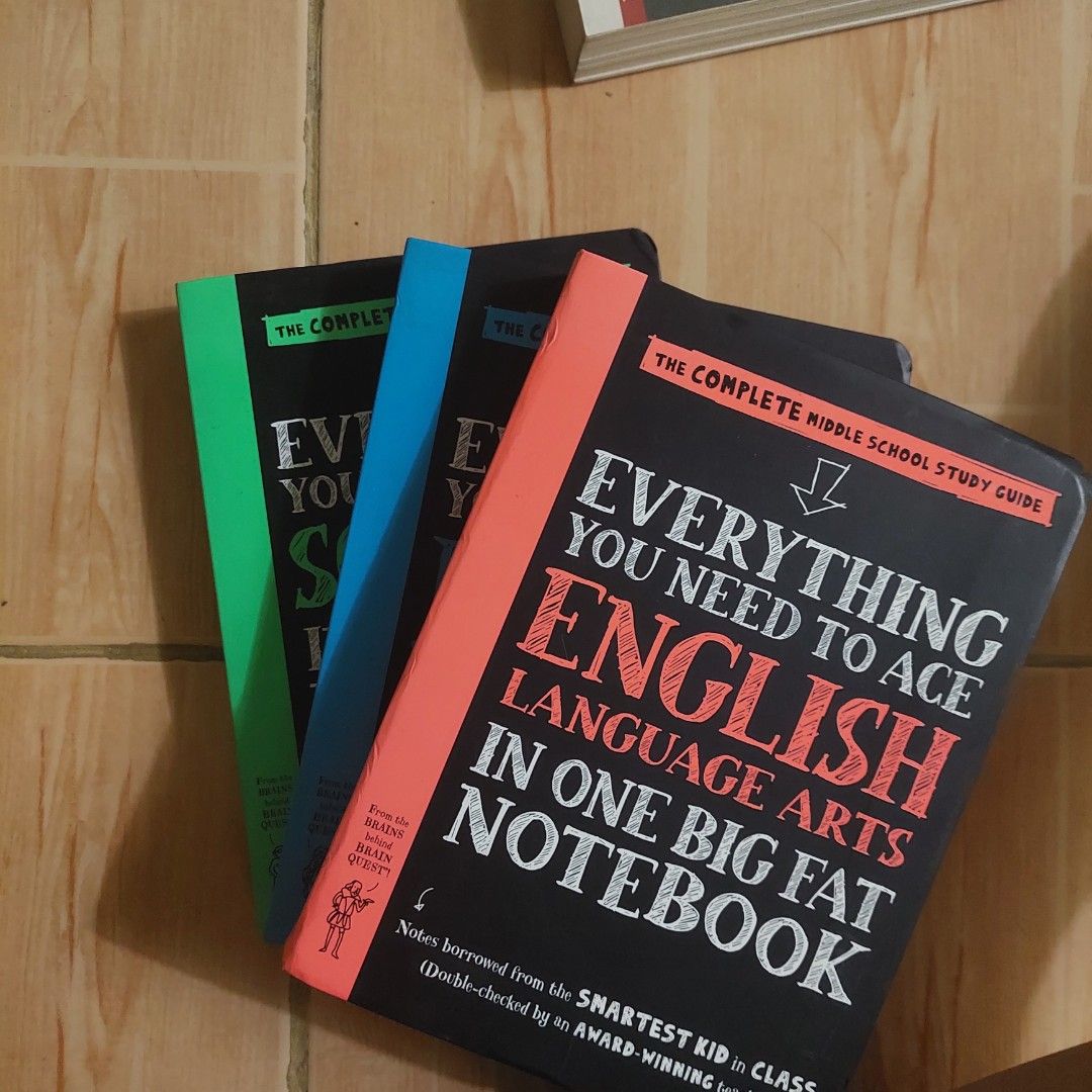 big fat notebook SET (english, math, science), Hobbies & Toys, Books ...