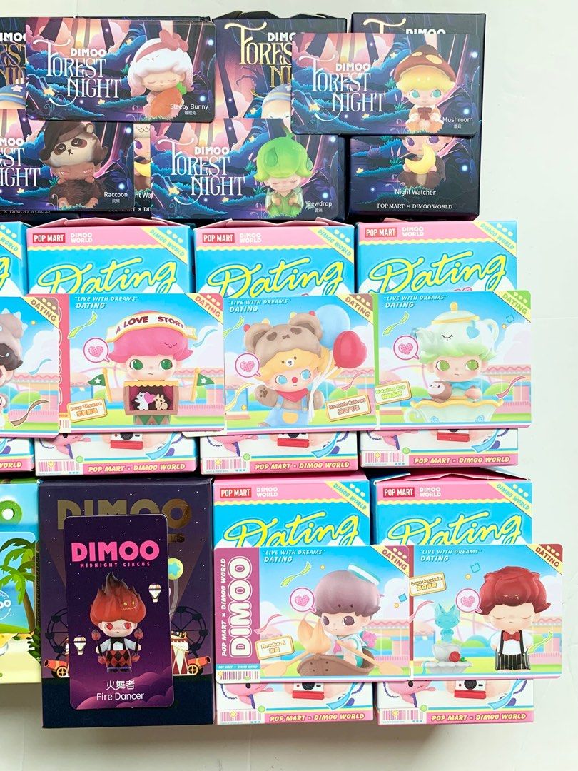(SEE DESCRIPTION) BNIF Popmart Dimoo Dating / Forest Night Blind Box ...