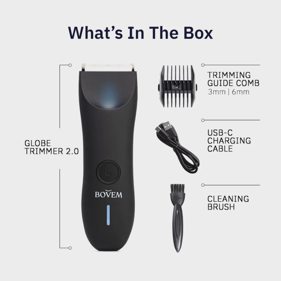 BOVEM Globe Trimmer 2.0: Waterproof Below-The-Waist Trimmer for Body ...