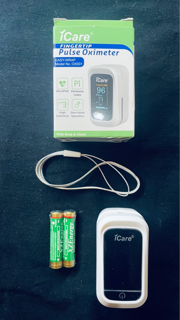 BRAND NEW! ICARE Pulse Oximeter with (2) AAA batteries included, Health ...